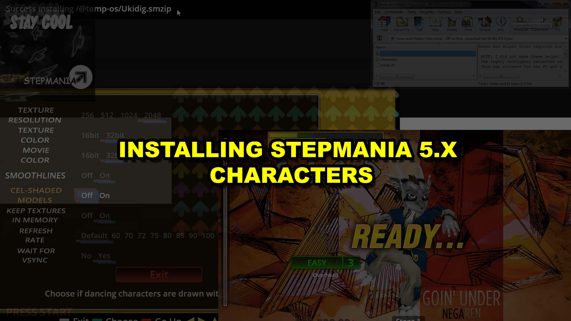Install StepMania Characters FAQ. – S-Config